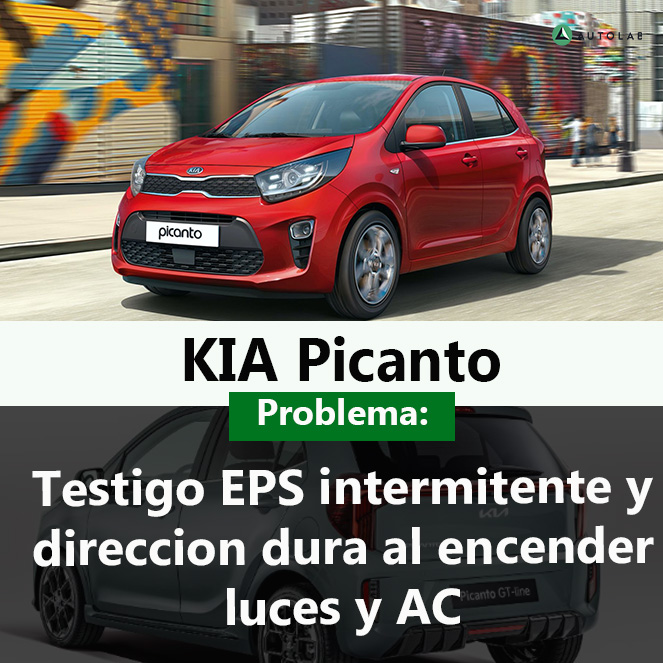Kia Picanto: Testigo EPS intermitente y dirección dura al encender ...